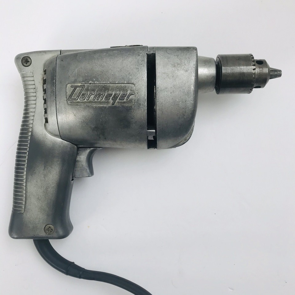Midcentury Modern Drill Dormeyer 1/4" Jacobs Chuck Works Key Metal Case ...
