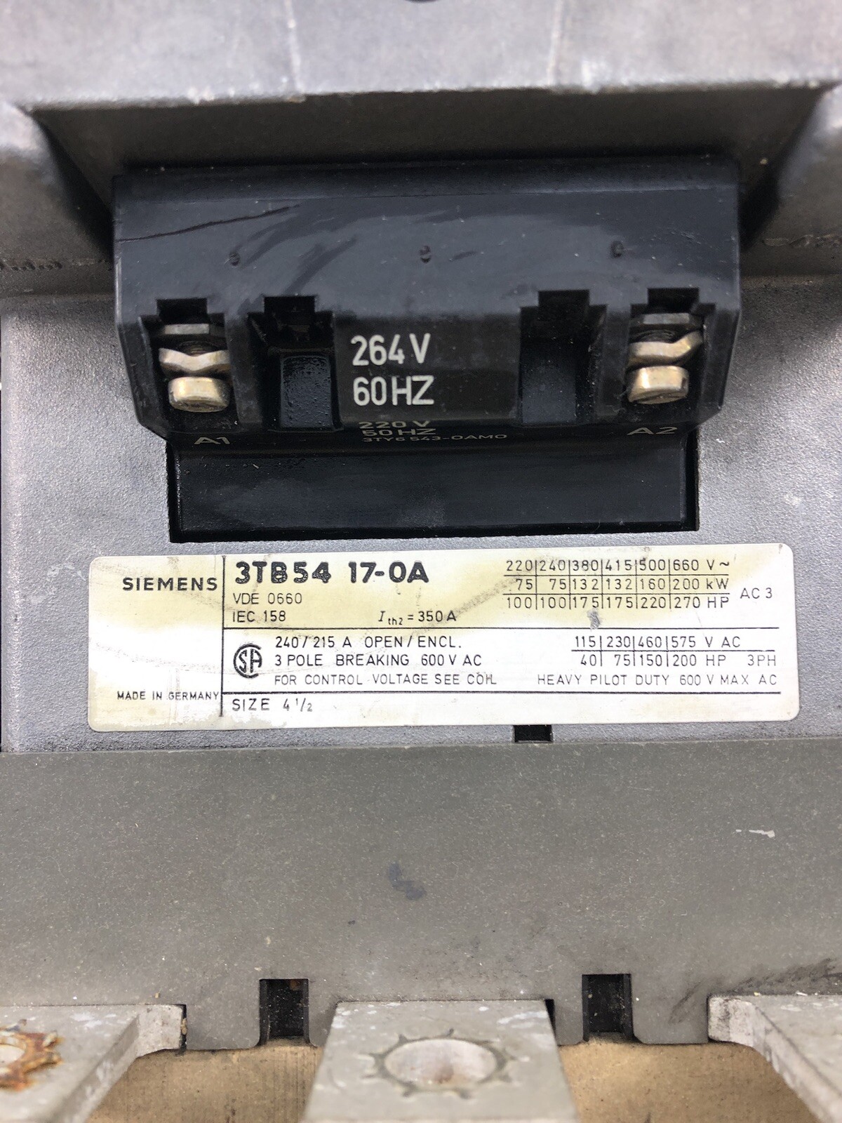 SIEMENS 3TB54 17-0A Schütz, Leistungsschütz------1642 | eBay