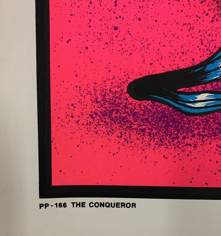 The Conqueror Original Vintage 1970s Black Light Poster 23 x 35 | eBay