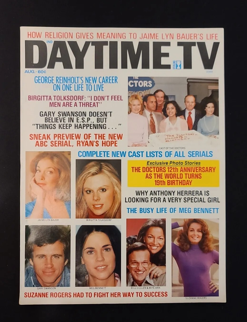 Daytime TV Magazine August 1975 Volume 6 #3 Soap Opera Magazine No Label | eBay