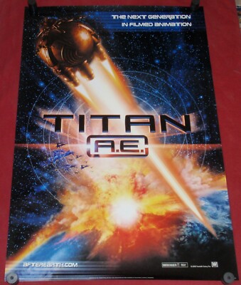 Titan A. E. Movie Poster 27x40 D/S Matt Damon Bill Pullman John ...