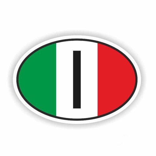 ITALY Country Code Sticker ITALIA Flag Reflective Decal Vinyl for ...