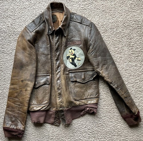 WW2 US Army Air Forces 409th Bomb Squadron 8th Air Force Type A-2 ...