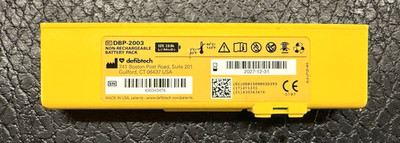 Genuine DBP-2003 Battery for Defibtech View Date 2027 12v 2.8Ah 90% ...