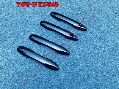 For 2021-2022 Toyota Harrier Venza Glossy Black Door Handle Cover Car ...