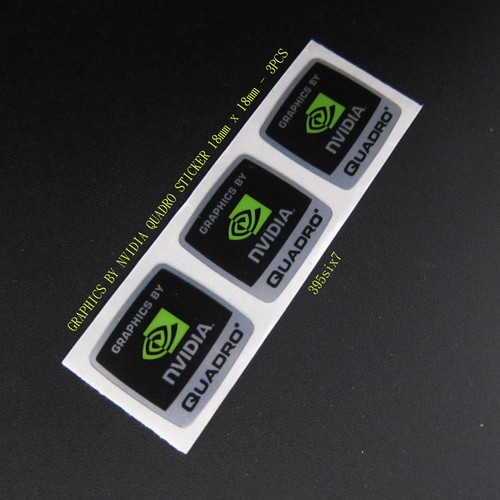 3x Nvidia QUADRO Sticker 18mm x 18mm | eBay