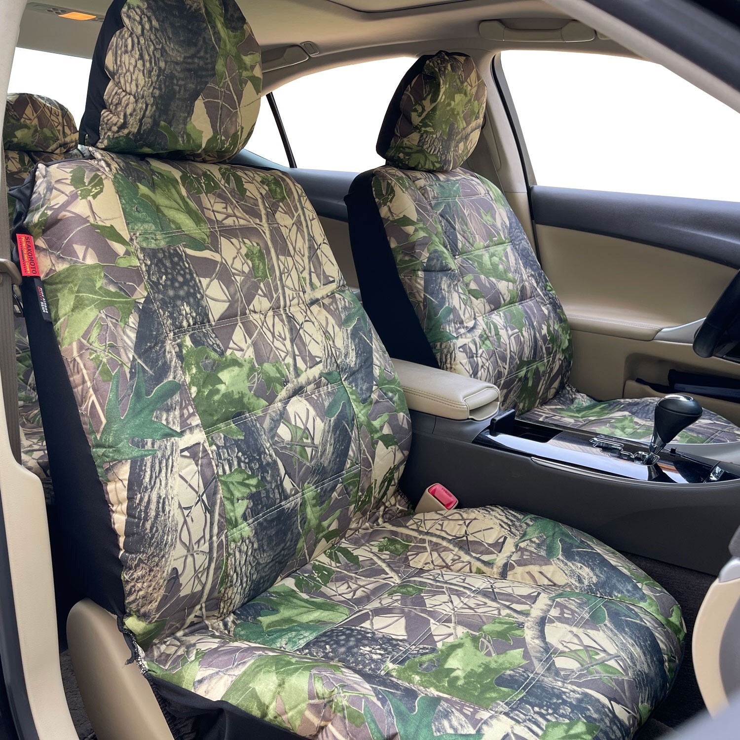 For Toyota Corolla Car Truck Front Seat covers Green Camo Waterproof ...