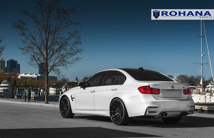 20” ROHANA RF1 MATTE BLACK CONCAVE WHEELS FOR BMW F80 M3 F82 F83 M4 ...