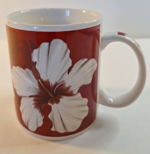 Nostalgia Hawaiian Hibiscus Red Coffee Cup Mug ABC Stores | eBay
