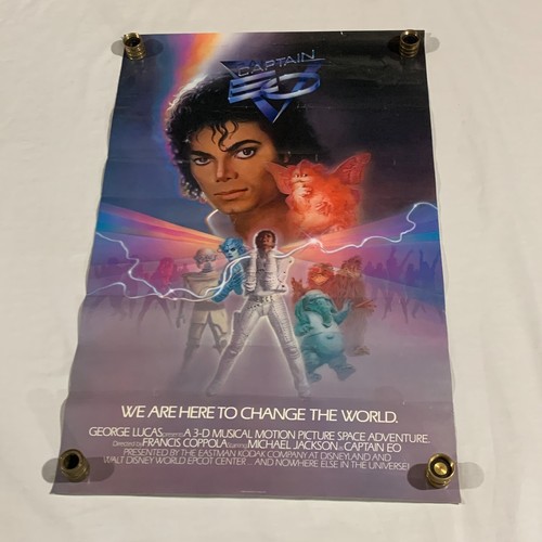 Disney World Epcot Captain Eo Attraction Poster 12" x 18" - Michael ...