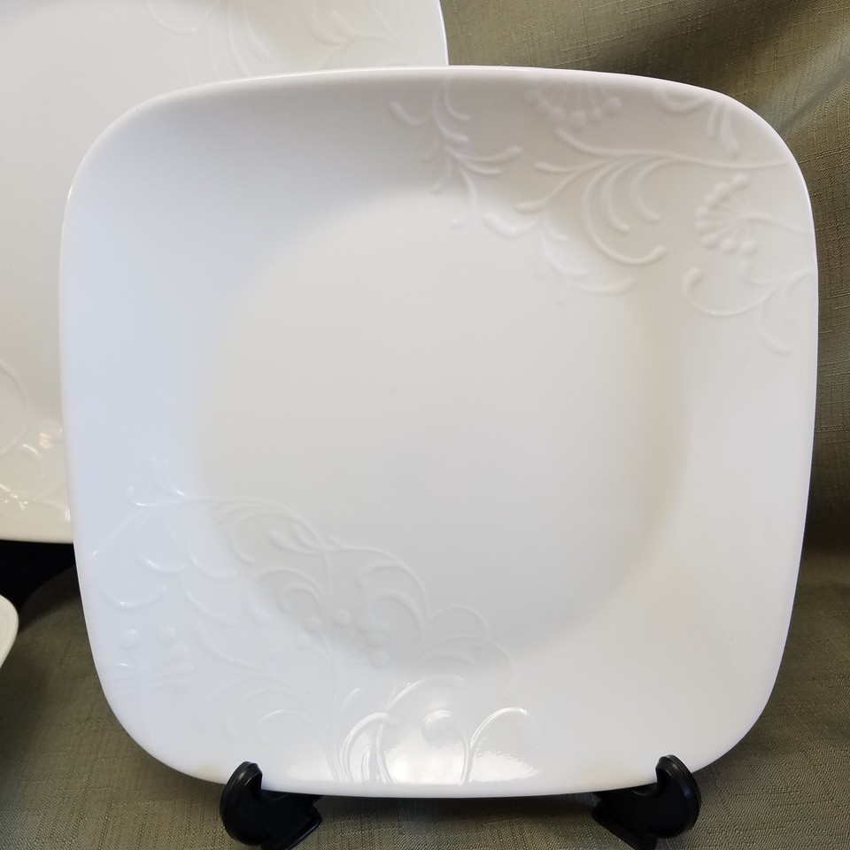 Corelle BOUTIQUE CHERISH Embossed One 4-Piece Place Setting NEW! | eBay