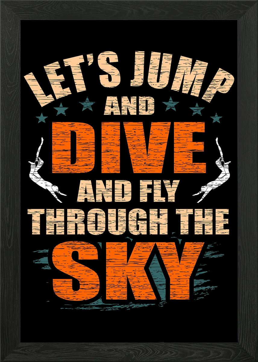 Bungee Jumping Gift Idea Framed Wall Art Poster Canvas Print Picture | eBay