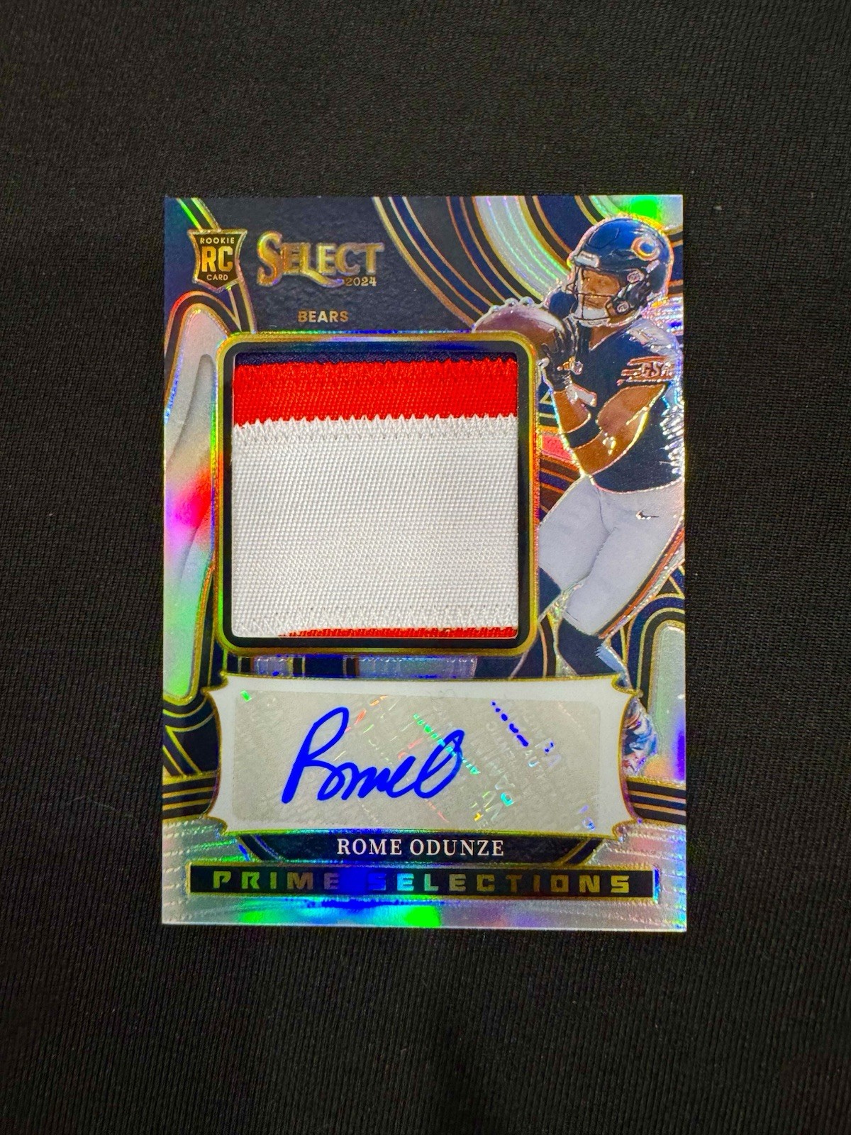 2024 Select Rome Odunze Prime Selections Signatures Patch RC Auto /99 ...
