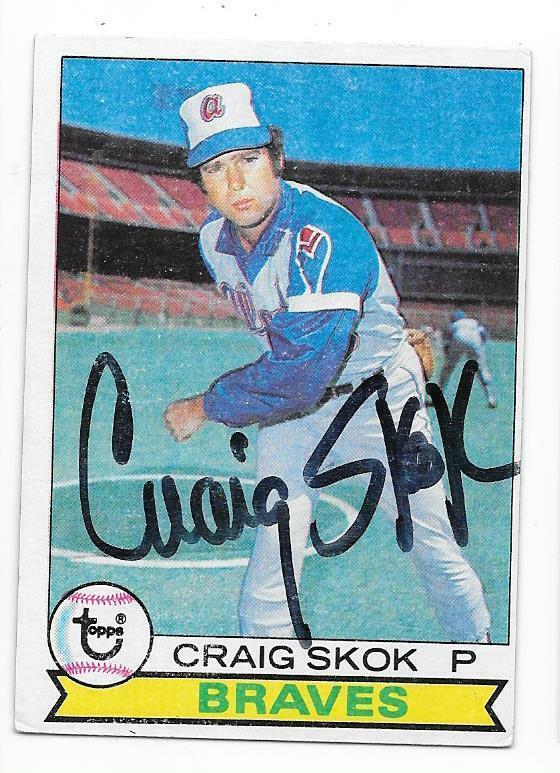 CRAIG SKOK 1979 TOPPS AUTOGRAPHED SIGNED # 363 BRAVES | eBay