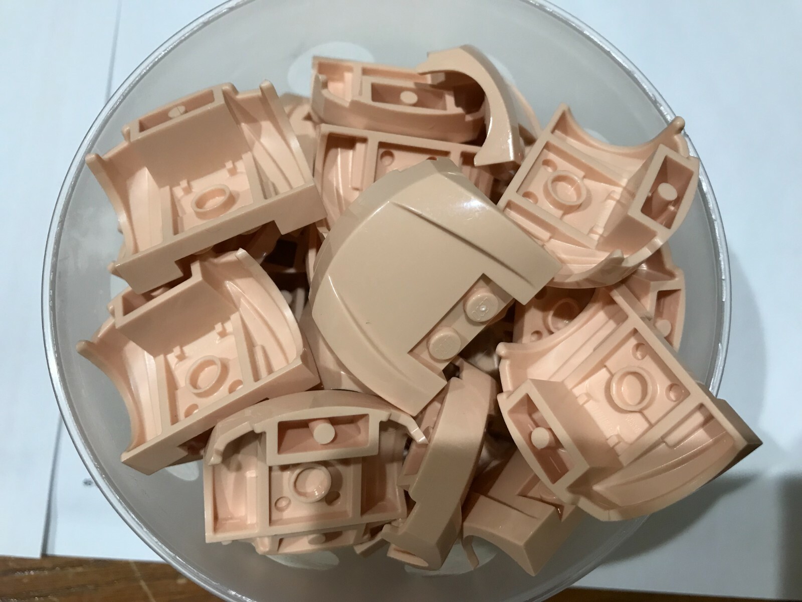 LEGO-NEW-#98835-LIGHT NOUGAT-VECHILE MUDGUARD 3 X 4 X 1 2/3- CURVED-25 ...