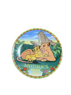 1997 Mother's Day Plate Disney "Lion King" Simba "A Mother's Love ...
