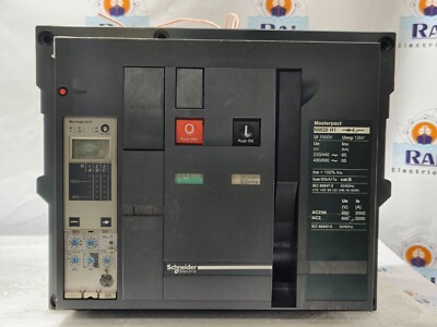 Schneider NW20H1 2000 Amp ACB 3 POLE WITH MN-UVR, MX-XF/SHT-SHC 200-250 ...