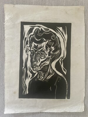 Jose Rosa, Signed Man Vintage Woodcut 1963, Grabado Puerto Rico Art | eBay