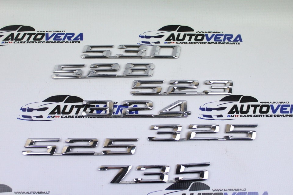 BMW E39 5 SÉRIE 523 LOGO CHROMÉ D'ARRIÈRE EMBLEME BADGE EXTÉRIEUR | eBay