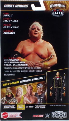 WWE Elite Series DUSTY RHODES Action Figure Wrestlemania 39 Mean Gene ...