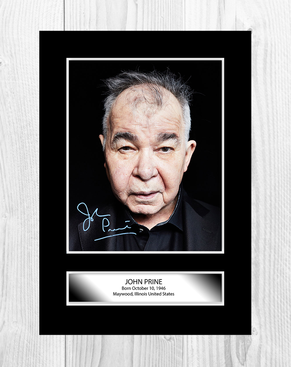 John Prine reproduction autograph A4 poster with choice of frame | eBay