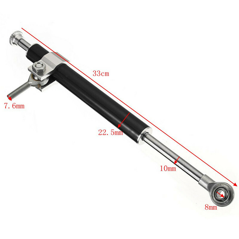 Universal 330mm/13"Aluminum Motorcycle Steering Damper Stabilizer Rod ...