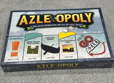 Azle OPOLY Monopoly Board Game Texas NEW Sealed RARE TX Fort Worth ...