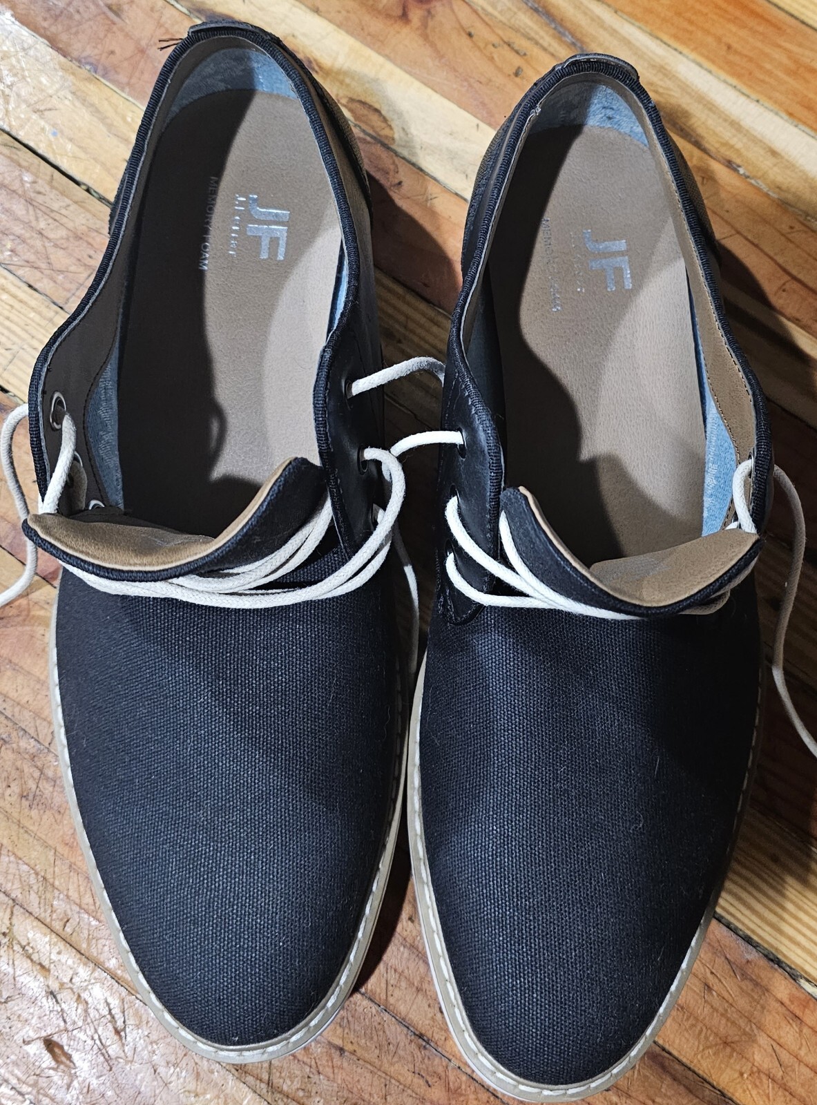 J Ferrar JF Reeves 014-8049 Men's Black Oxford Shoes - Size 8 M | eBay