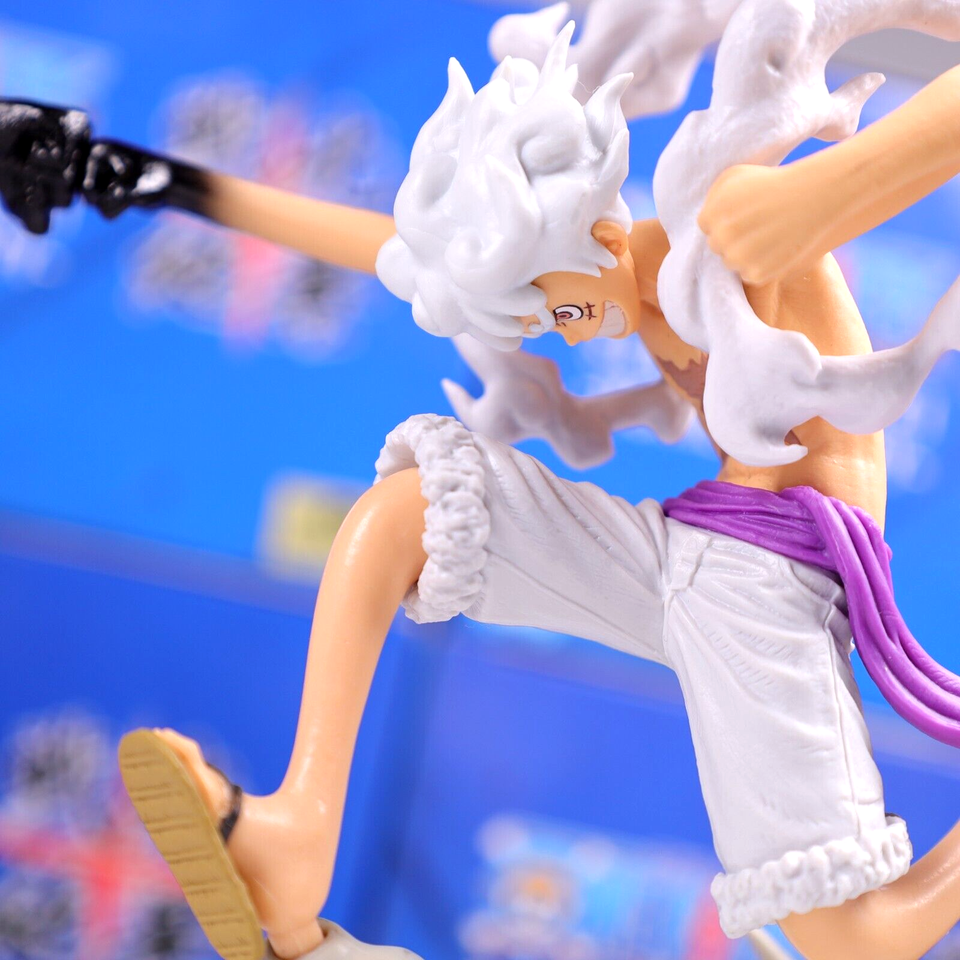 One Piece Luffy Gear 5 Rob Lucci 4-Figure Set Senko Zekkei Banpresto ...