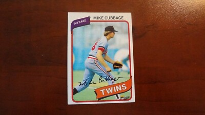 1980 TOPPS # 503 MIKE CUBBAGE BASEBALL CARD | eBay