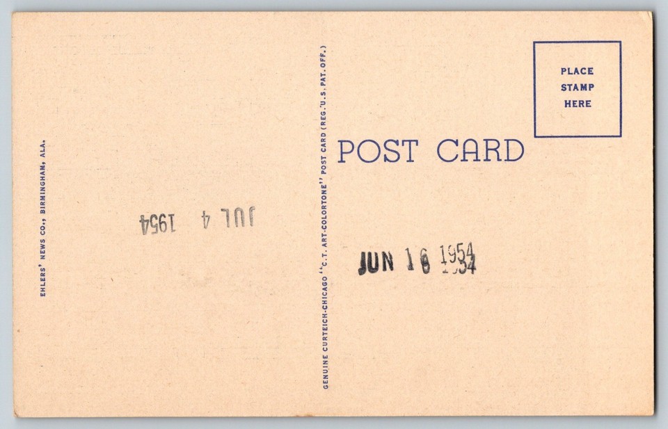 Greetings From Birmingham Alabama AL Large Letter Vintage Postcard UNP ...