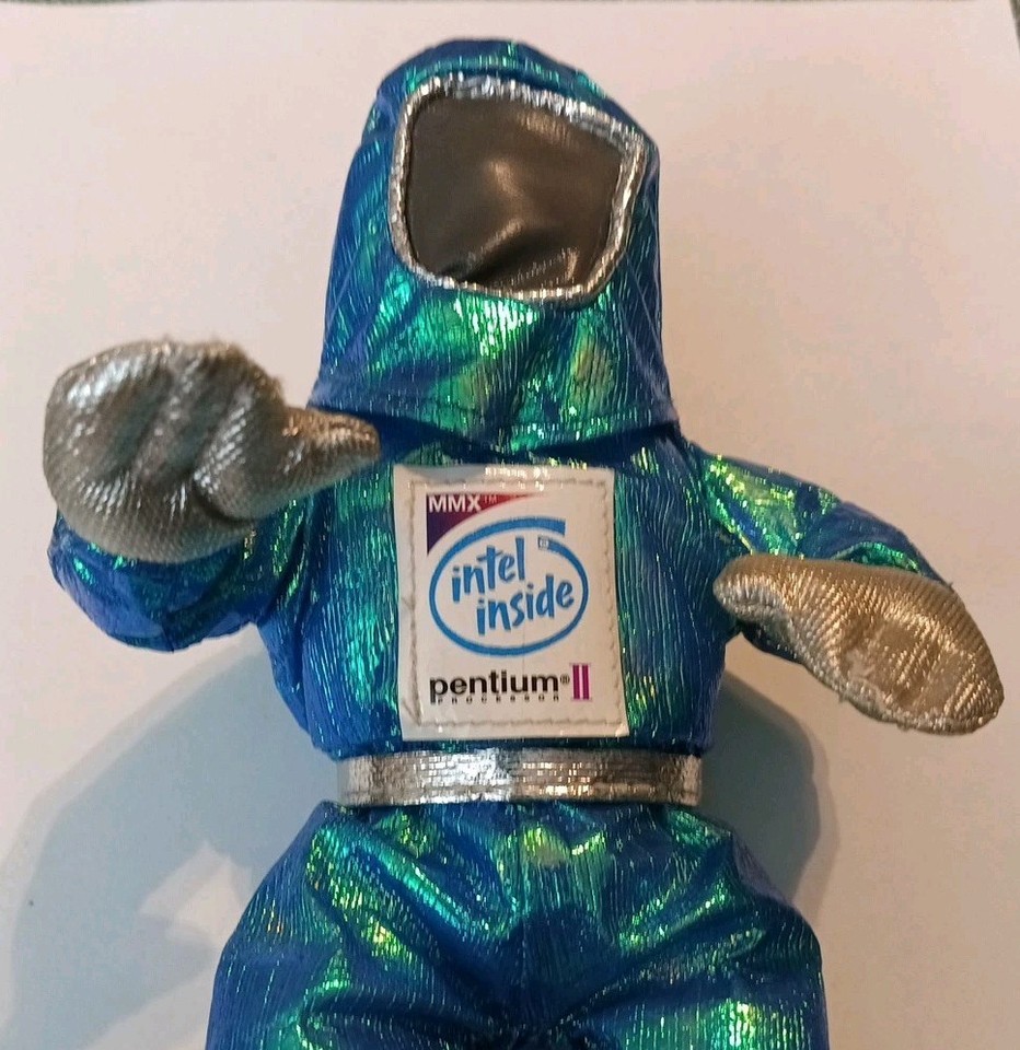 1997 Intel Bunny People Blue w/Silver Accents 8" Doll New Condition ...
