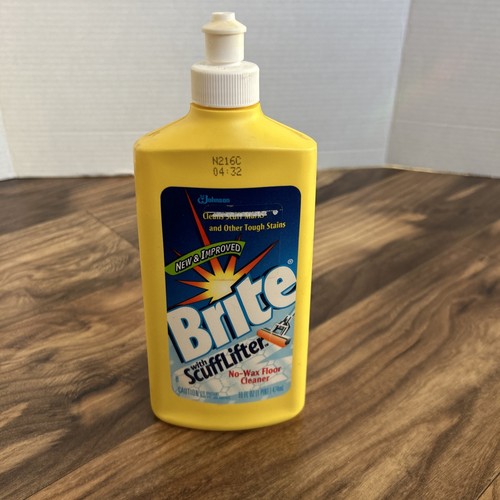 VTG 1998 Brite Floor Cleaner W/ScuffLifter SC Johnson No Wax Floors ~75 ...