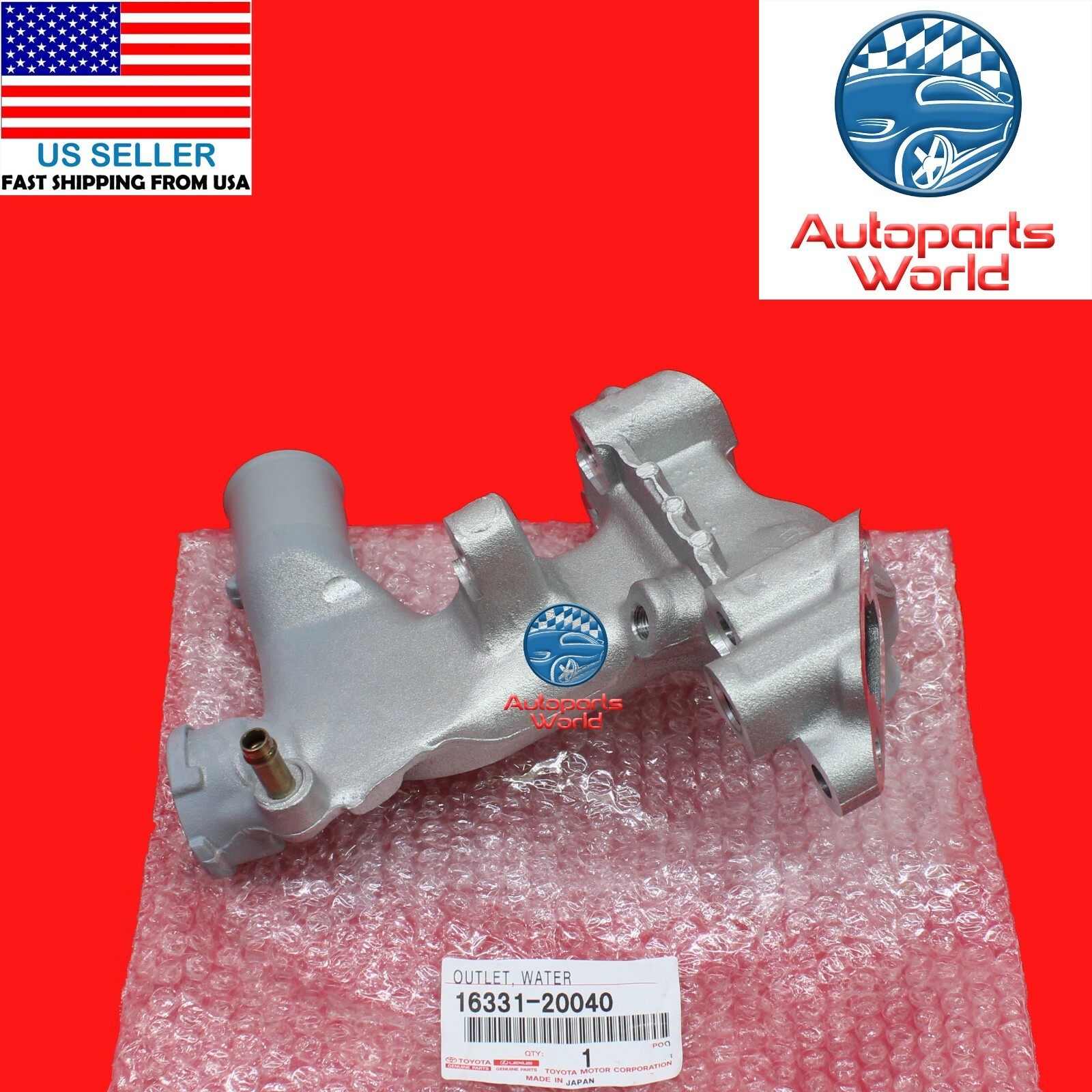 GENUINE OEM TOYOTA AVALON SIENNA 3.0L ENGINE COOLANT OUTLET FLANGE ...