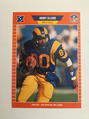 1989 Pro Set Football Rams HOF Henry Ellard Card #198 | eBay