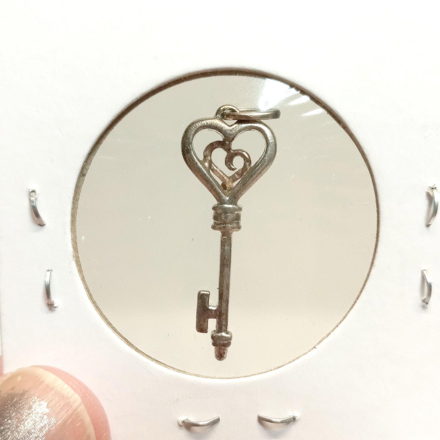 Hallmark Heart Key JcPenny 1/10 CTTW Diamonds 14K/SS Rose Gold Heart ...