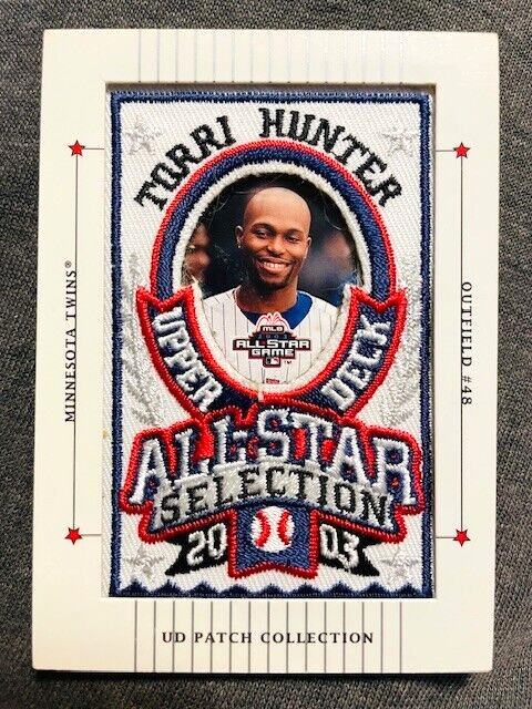 2003 Upper Deck UD Patch Collection Torii Hunter All-Star Patch Relic ...