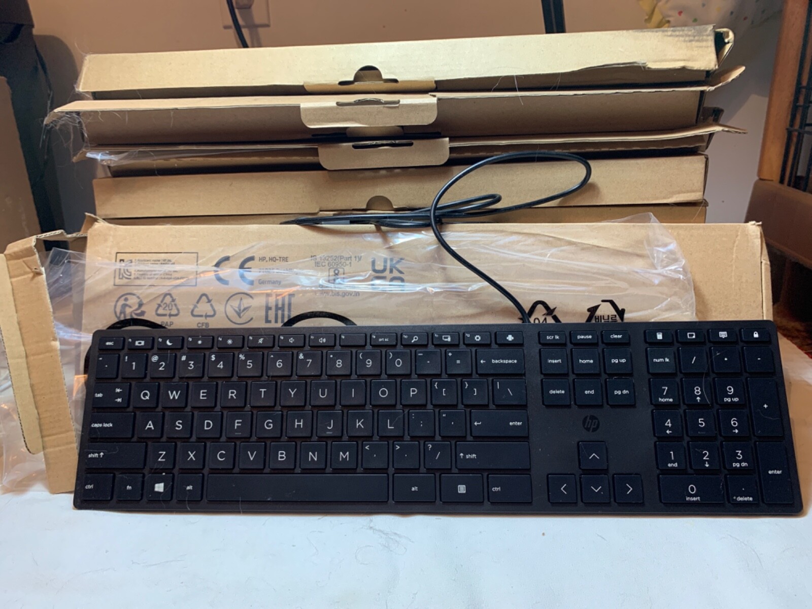 Lot of (10) NEW HP HALLEY USB KEYBOARD DIB US - L96909-001 ULN2-26 | eBay