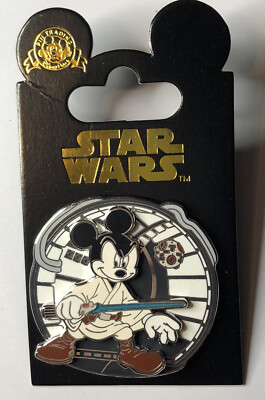 Disney Star Wars Mickey Mouse As Luke Skywalker Pin Jedi With ...