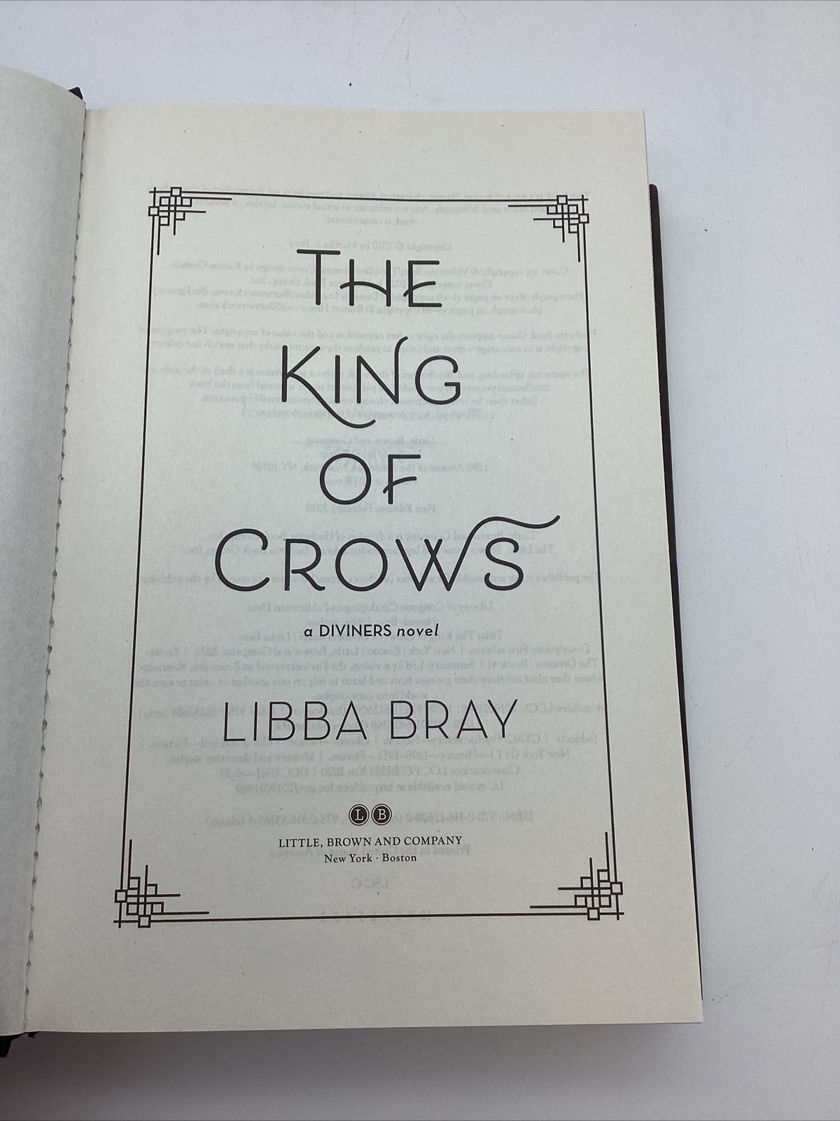 Libba Bray The King of Crows The Diviners 4 9780316126090| eBay