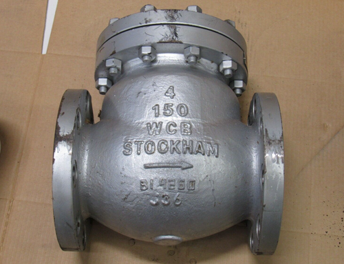 NEW STOCKHAM 4" FLANGED SWING GATE CHECK VALVE 15-SF-U 8 BOLT 150 ...