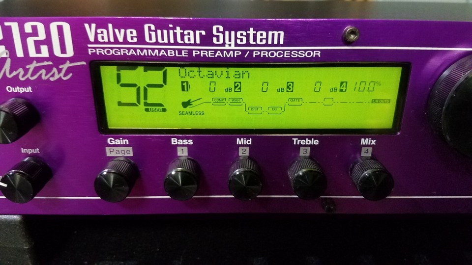 DigiTech 2120 Artist Valve Guitar System Preamp Processor - Has Issue ...