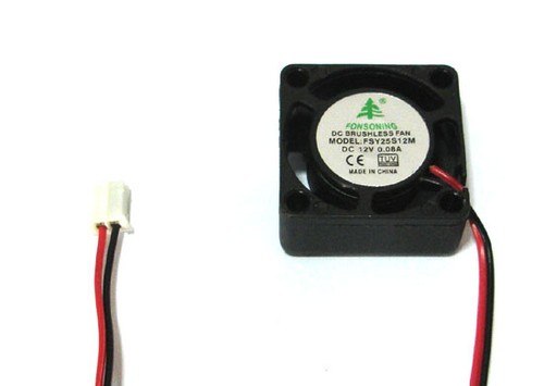 12V 25 x 25 x 10mm micro DC Axial cooling heat-shink extractor fan ...