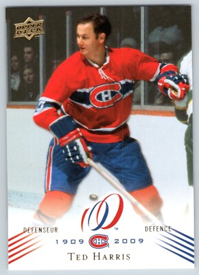 TED HARRIS 2008-09 UPPER DECK MONTREAL CANADIENS CENTENNIAL 08-09 NO 61 ...