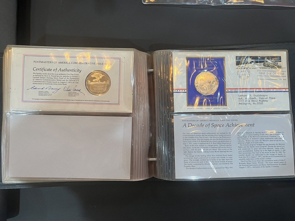 Famous estate - 1971 Postmasters Of America 11 Silver Proof Coins | eBay