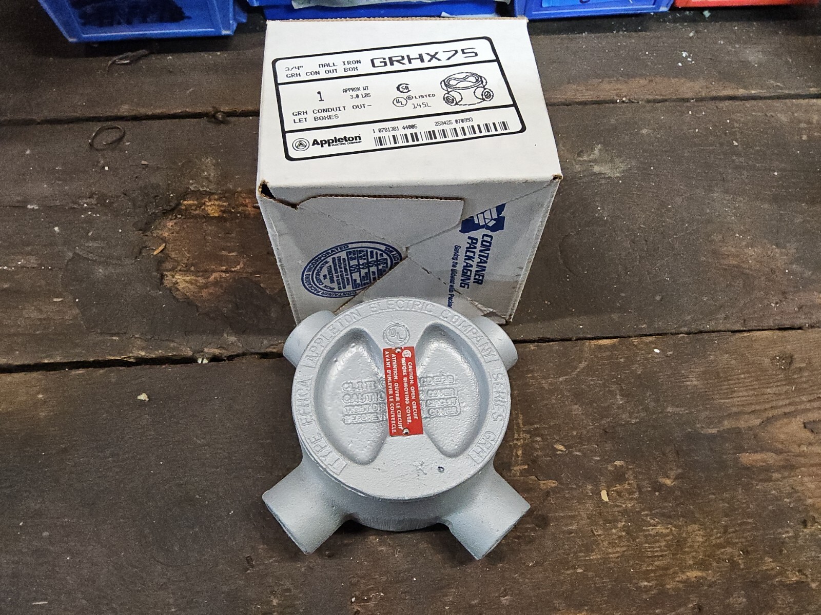 NIB Appleton GRHX75 3/4" Explosion Proof Conduit Body | eBay
