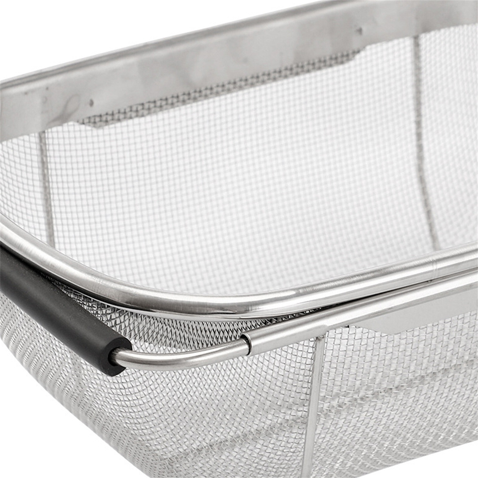 Over The Sink Stainless Steel Oval Fine Mesh Colander Strainer ...