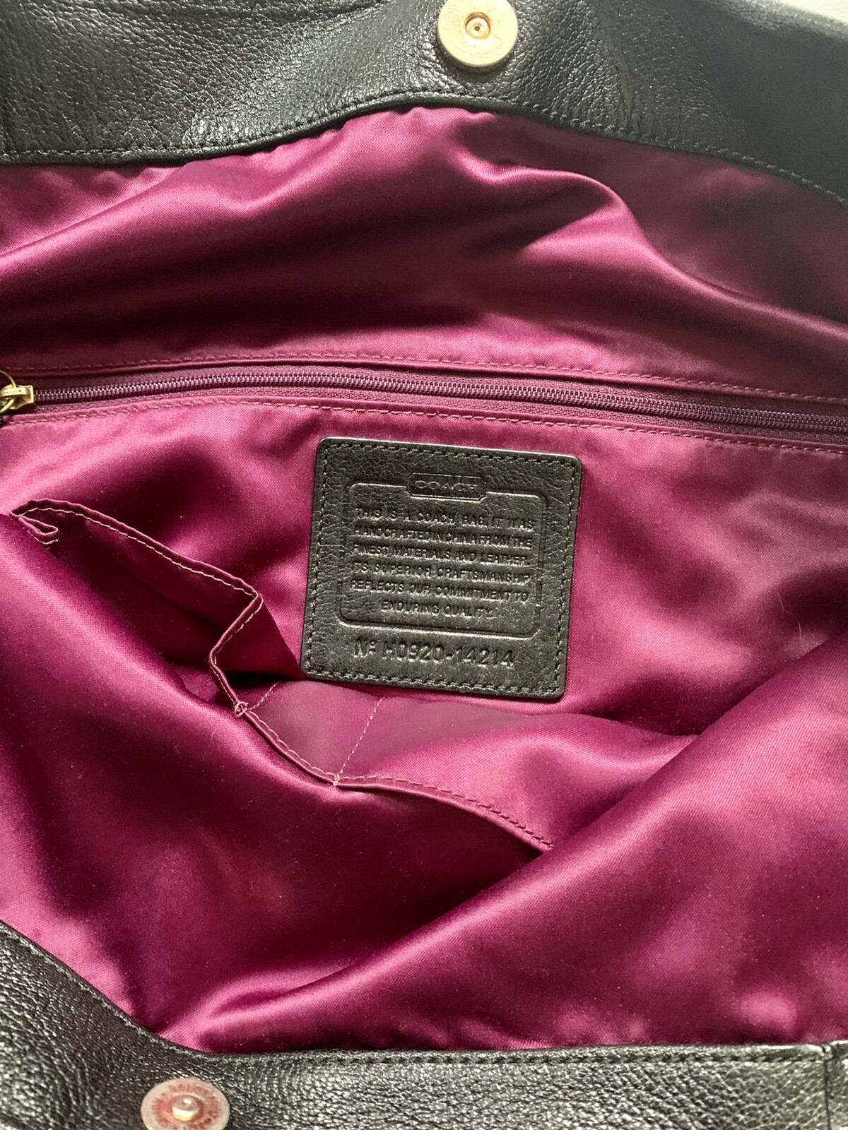 Coach “Kristin” Brass Chain Limited Edition Front Poc… - Gem