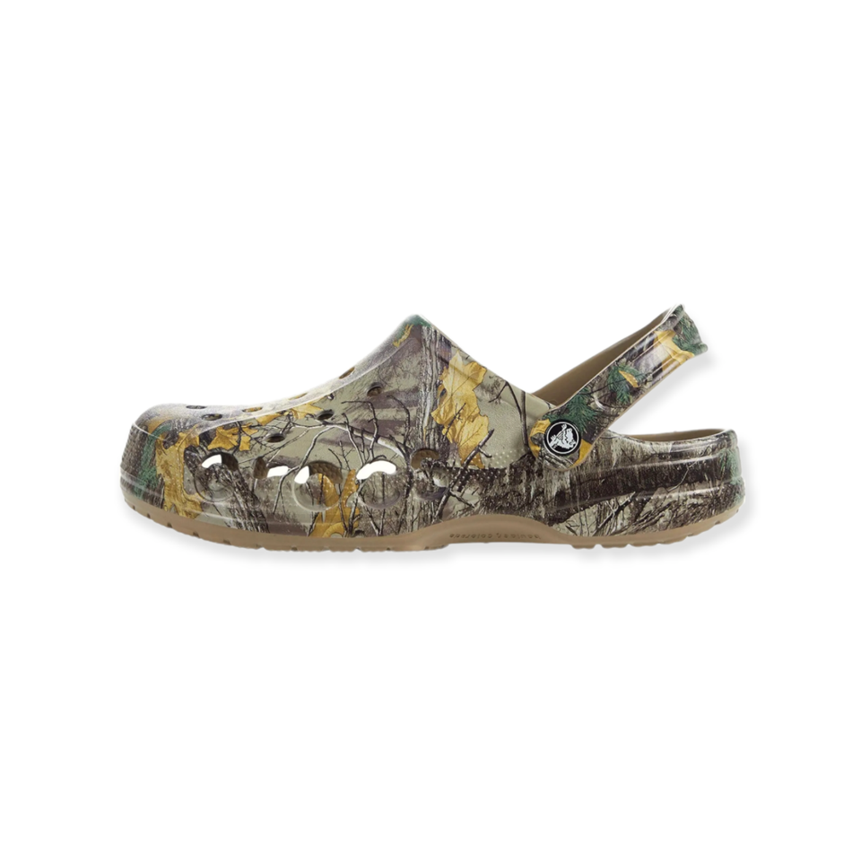 Crocs Men's Baya Realtree Xtra Clogs Slip-On Sandal Shoes Khaki Camo ...
