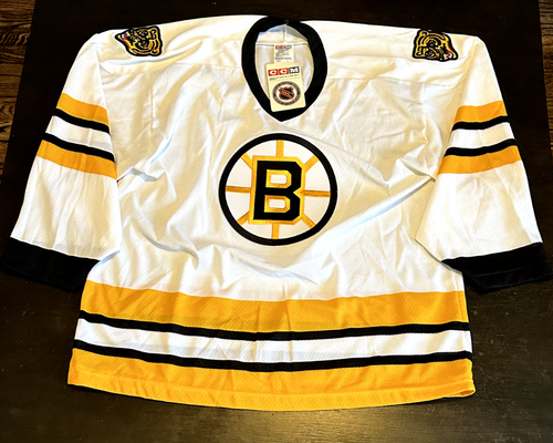 NHL CCM Boston Bruins White Hockey Jersey, Size L | eBay
